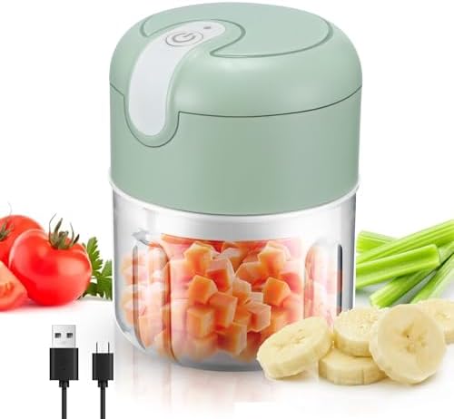 Electric Mini Garlic Chopper,Portable Mini Mincer Electric Food ...
