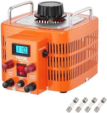 Amazon.com: VEVOR 3000VA Auto Variable Voltage Transformer, 23 Amp, 110V Input 0-130V Output AC ...