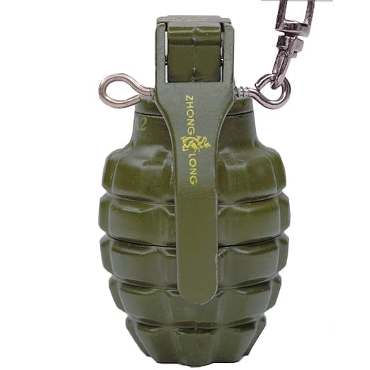 MEENAMART.COM Refillable Military Grenade Shape Windproof Jet Flame ...