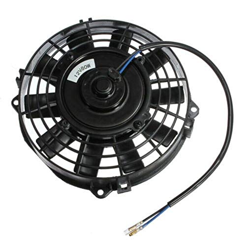 Generic 2X(7" inch Electric Radiator/Intercooler 12v Slim Cooling Fan ...