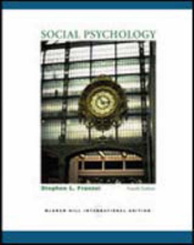 Social Psychology: Stephen L. Franzoi: 9780072967470: Amazon.com: Books
