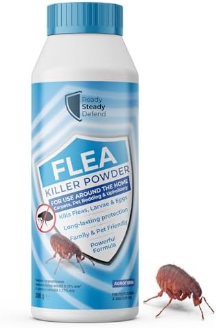 Flea Killer Powder - 0.12% Chrysanthemum Extract, Kills All Flea Life ...