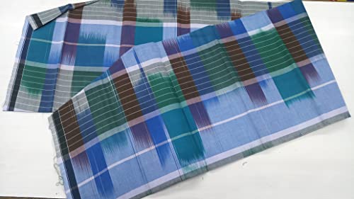 Lungi Blue Fancy Kattari Design - Lock Brand Soft Quality Lungi A11 ...