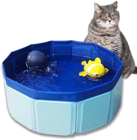 Amazon.com: Gormenland Cat Water Mat & Pool with Fish Toys ...