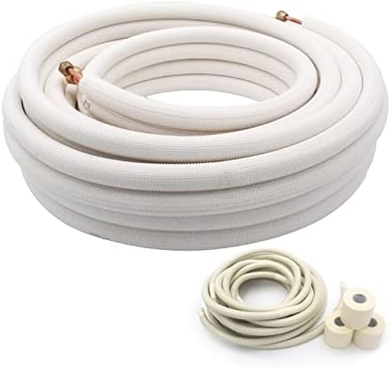 Amazon.com: Air Conditioning Copper Tubing Pipe Extension Set,100 Ft ...