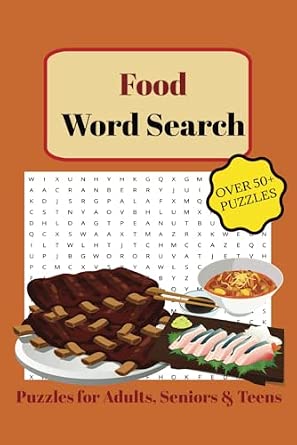 Food Word Search Puzzle Book: Word Searches about Different Foods ...