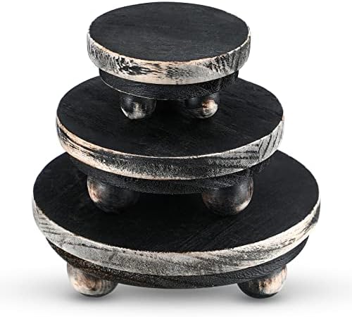 Amazon.com: Geetery 4 Pcs Wooden Risers for Display Wood Pedestal Stand ...
