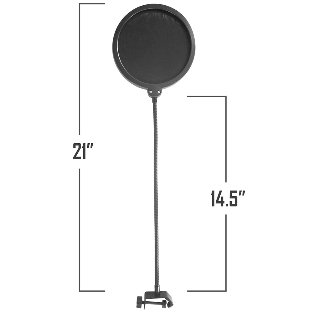 Snapklik.com : AxcessAbles 6 Inch Dual Layer Nylon Studio Microphone ...
