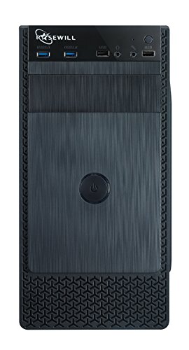 ROSEWILL Micro ATX Mini Tower Computer Case, Black Steel and plastic ...