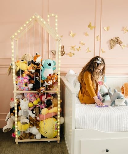 Amazon.com: PUTSKA Extra Large Stuffed Animal Storage Zoo with LED ...