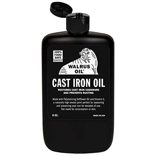 Amazon.com: WALRUS OIL - Cast Iron Oil, for Restoring, Seasoning, and ...