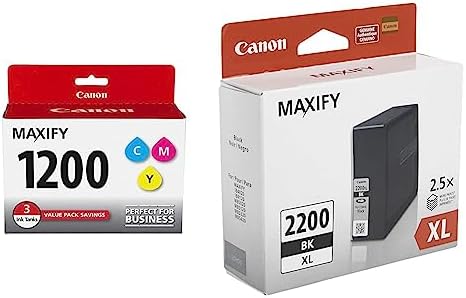 Amazon.com: Canon MAXIFY PGI-1200 3Color Multi Pack Ink, Cyan, Magenta ...