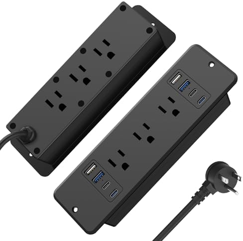 Amazon.com: HHSOET 13 in 1 Recessed Power Strip Flat Plug, Fast ...