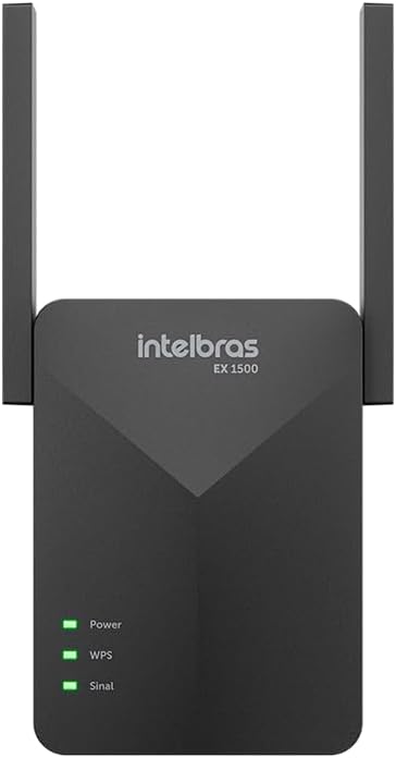 Extensor Mesh Wi-Fi 6 EX 1500 Preto Intelbras Cobertura de Até 100m² ...