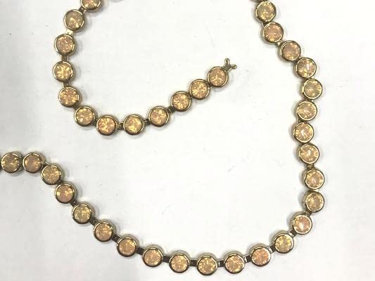 The Design Cart Light Peach Stone Metal Cup Chains- 6 mm Package of 1 ...