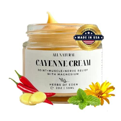 Amazon.com: Organic Cayenne Arnica Cream Rub with Magnesium for Muscle Joint Nerve Neuropathy ...