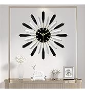 Amazon.com: YISITEONE Classical Large Decorative Wall Clock with ...