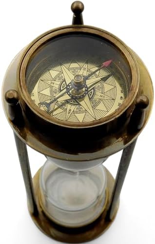 Amazon.com: 5" Decorative Brass Sand Timer Hourglass with Antique ...