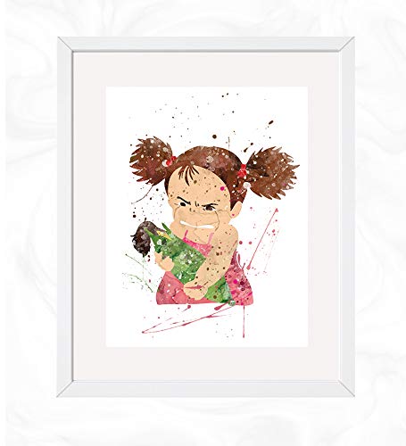 Amazon.com: Mei crying holding corn Prints, Anime Watercolor, Nursery ...