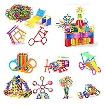 Buy AEXONIZ TOYS Stick Building Blocks Toy for Kids - 200Pcs ...