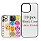 Amazon.com: JUSTRY 10 Sets Sublimation Blanks Phone Case Bulk Covers Compatible with Apple ...