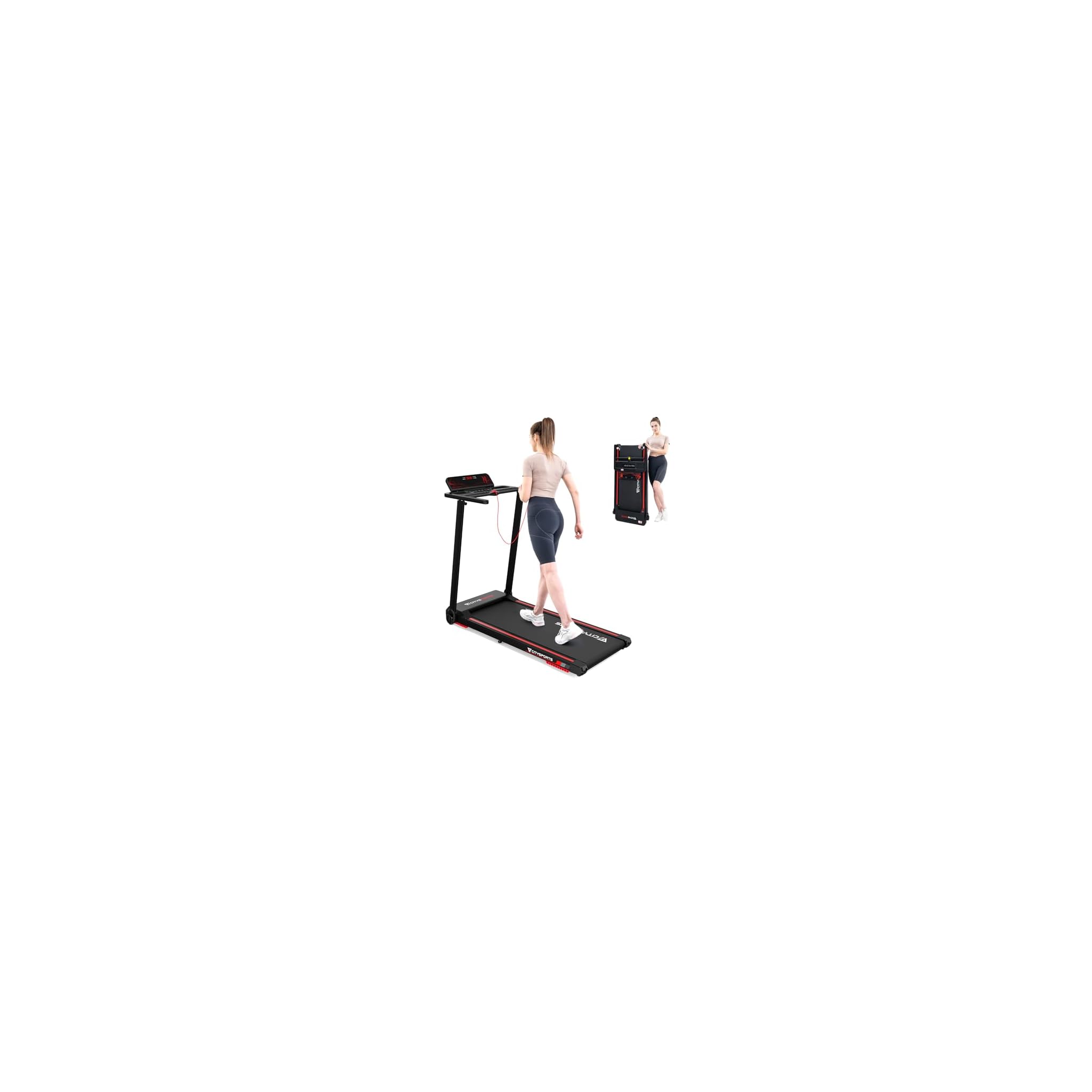 CITYSPORTS Foldable Treadmill for Walking & Light Running at Home ...