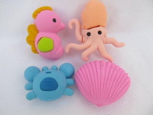Fat-catz-copy-catz Set of 4 Novelty Collectable Sea creatures: squid ...
