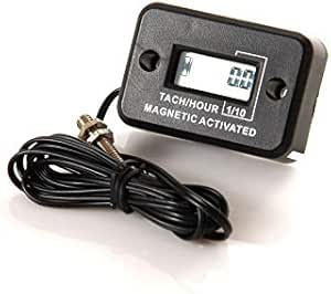 Runleader HM012C LCD digital Magnetic Activated Tach/Hour Meter Diesel ...