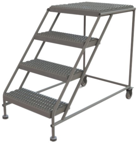 Tri-Arc WLWP042424 4-Step Forward Descent Mobile Steel Work Platform ...