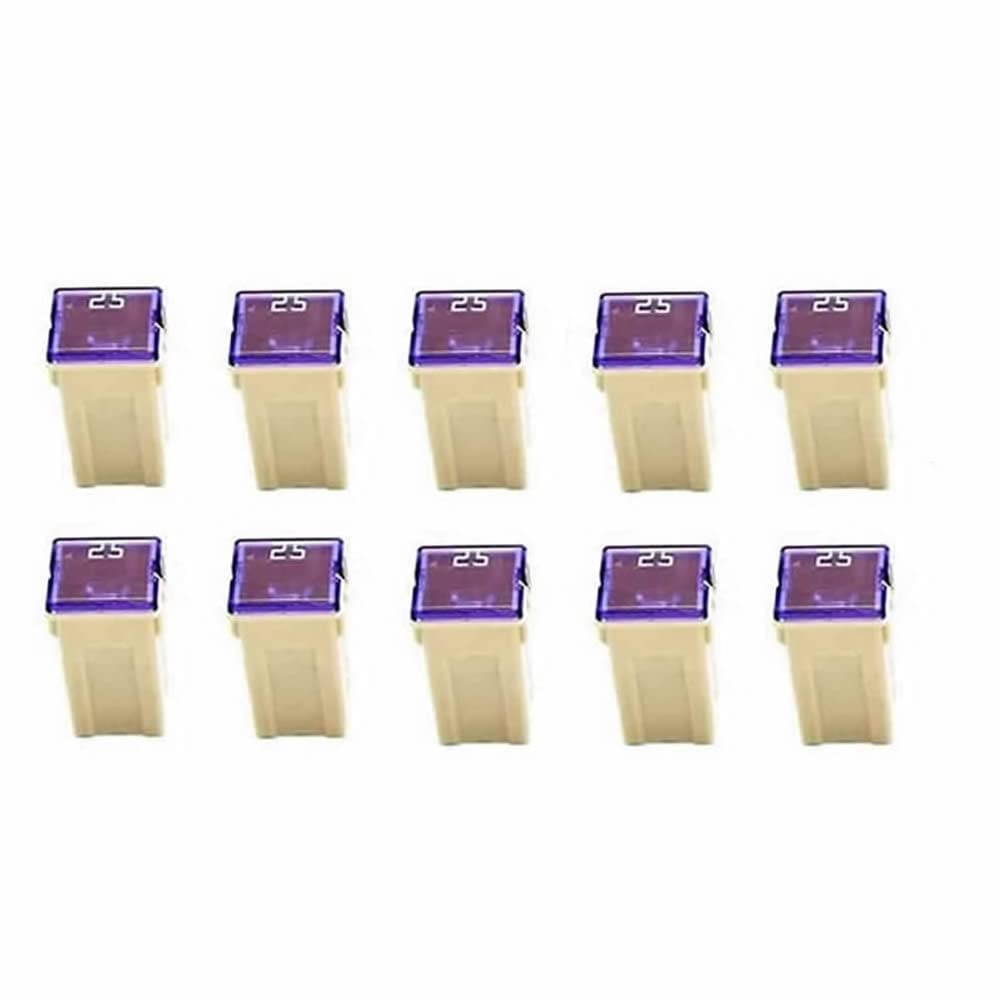 Snapklik.com : 10 Pc Automotive Tall/Standard Profile JCASE Fuse 25 Amp ...