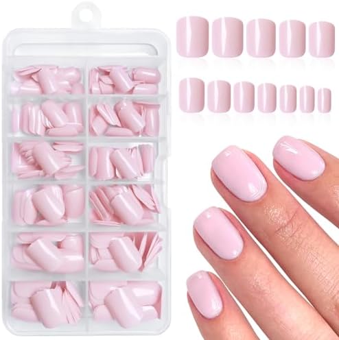 Amazon.com: Lifextol 240pc Square Press on Nails Short Fake Nails Press ...