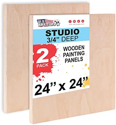 Amazon.com: Unfinished Birch Wood Canvas Panels Kit, Falling in Art 2 ...