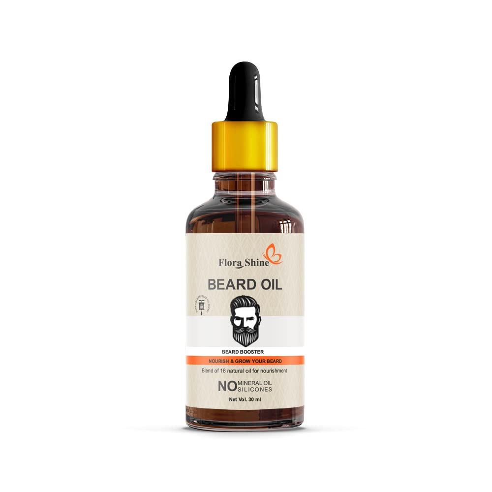 Buy Flora Shine Beard Growth Oil For Men Fast Growth Advanced - 30ml ...