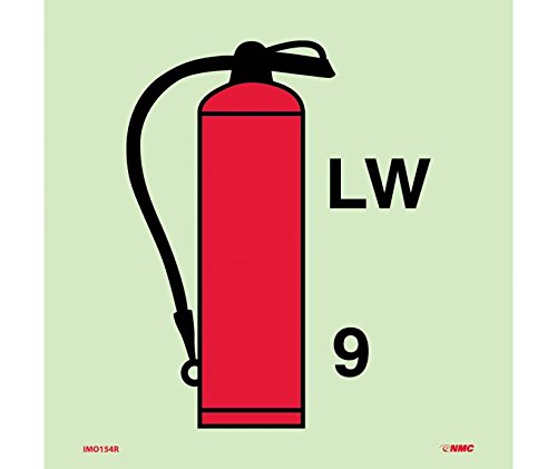Buy NMC IMO154R Safety Sign IMO, Symbol, Fire Extinguisher - Foam, 6X6 ...