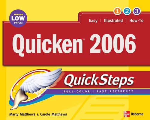 Amazon.com: Quicken 2006 QuickSteps: 9780072262667: Sandberg, Bobbi ...