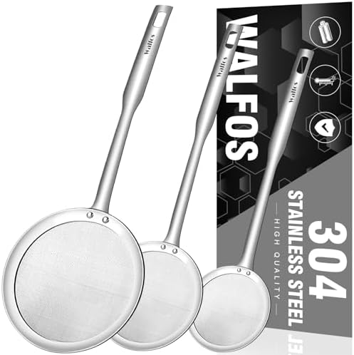 Amazon.com: Walfos Fat Skimmer Spoon, 304 Stainless Steel Fat skimmer ...