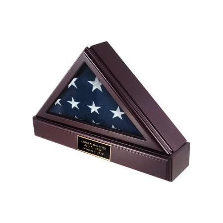 Amazon.com: Flag Case – Military Memorial Flag Display Cases for folded ...