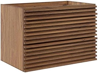 Amazon.com: Modway Render 30" Bathroom Vanity in Walnut-Sink Basin Not ...