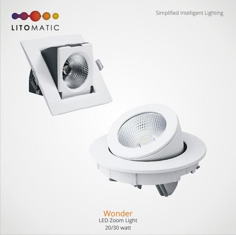 WONDER LED ZOOM LIGHT 20 watt Three Color By LITOMATIC : Amazon.in ...