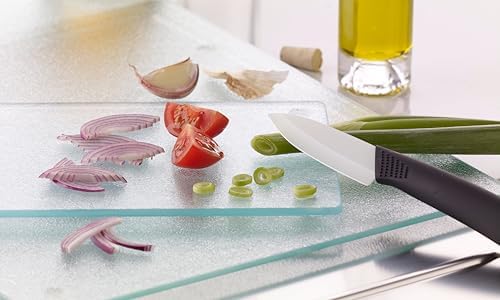 Tempered Glass Cutting Board, Extremely Durable, Long-Standing, Clear ...