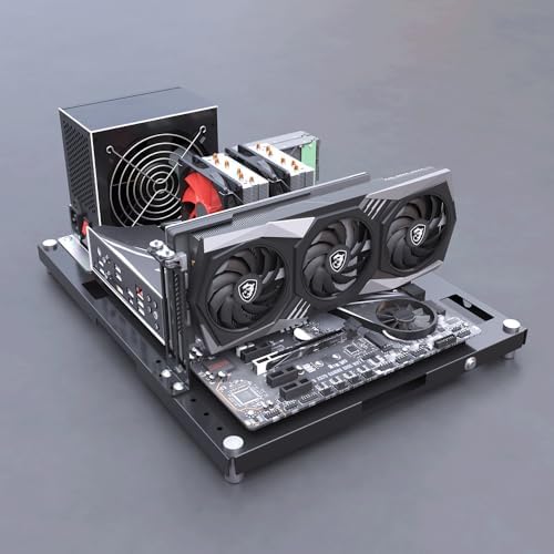 Amazon.com: DIY Computer Case PC Frame Desktop Open Chassis Case PC ...
