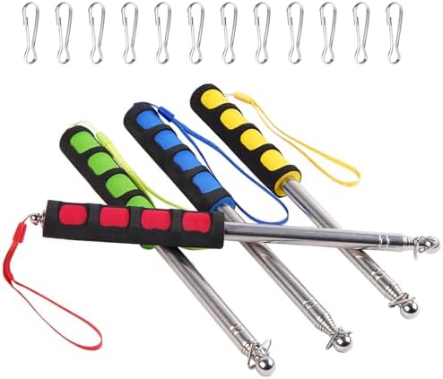 Amazon.com : Difuento 4PCS 6.5ft Tour Guide Flag Pole Telescoping ...