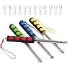 Amazon.com : 4 PCS 6.5ft Telescopic Flag Poles,Stainless Steel Handheld ...