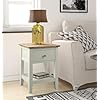 Hallowood Furniture Clifton Painted Off White Wooden Side Table with ...