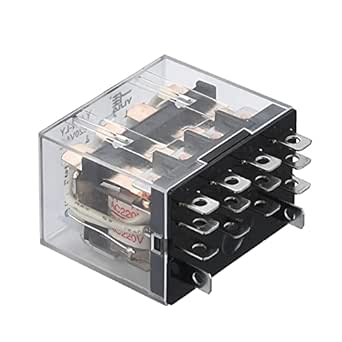 14 Pins 6VDC 10A Coil Electromagnetic Power Relay with Indicator Light ...