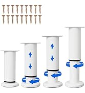 Amazon.com: Olldag 4 Pcs Adjustable Height Furniture Support Legs [with ...