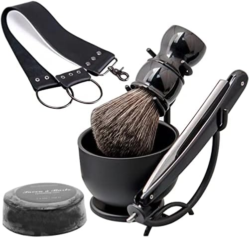 Amazon.com: Luxury Men's Shaving Kit Gift Set, DanNuo Barber Straight ...