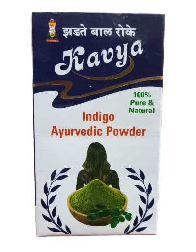 Kavya Indigo Ayurvedic Powder Hair Pack/Mask Powder for Dandruff, Hair ...