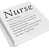 Amazon.com: Nurse Definition Decorative Wooden Box Sign Wood Block ...