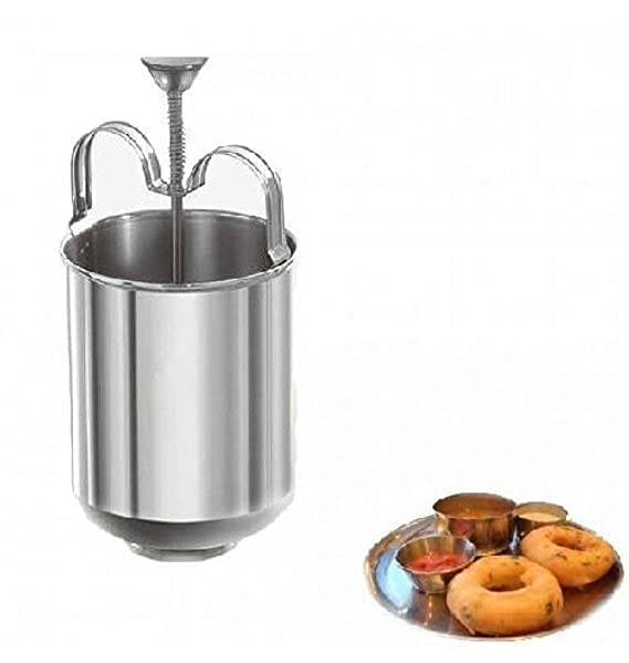 Buy Stainless Steel Medu Vada Maker with Stand, mendu WADA Machine ...